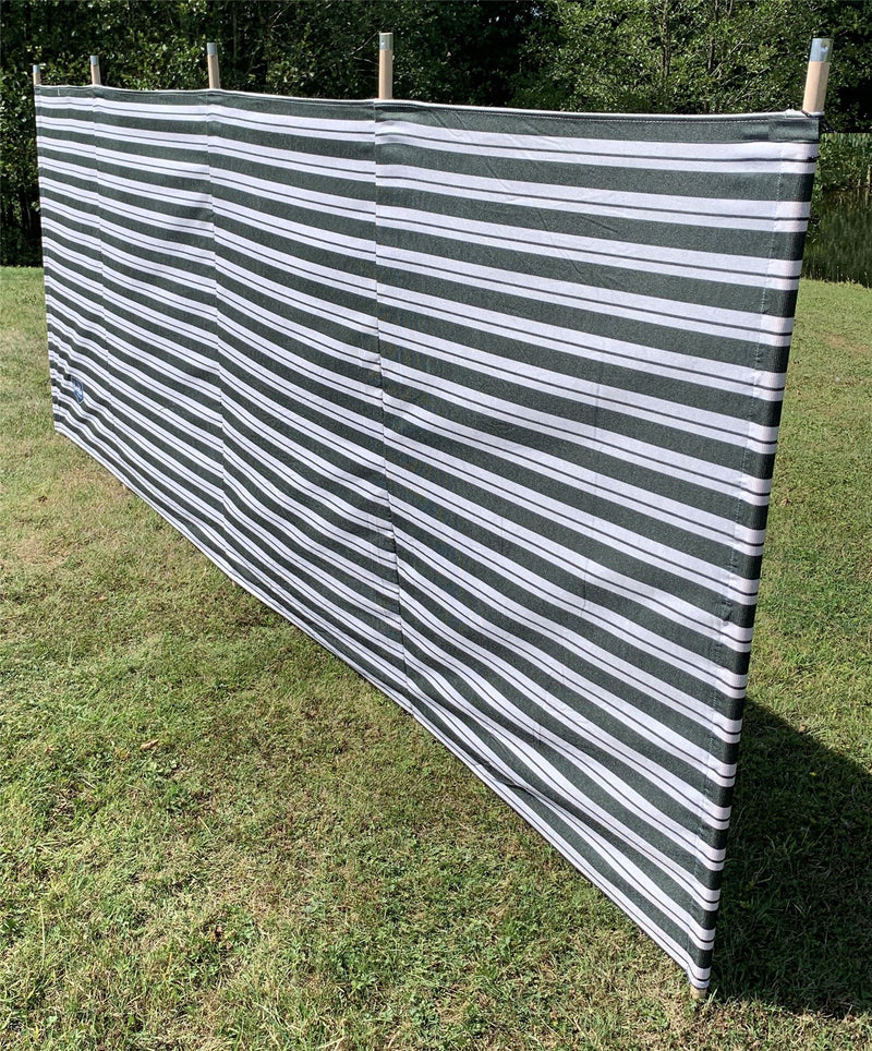 Vanilla Leisure Prestige 5 Pole Striped Windbreak Charcoal – VanillaLeisure